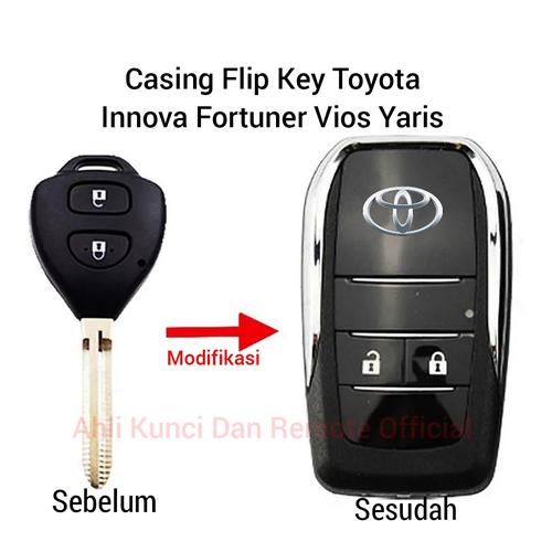 Jual Casing Flip Key Kunci Lipat Toyota Innova Fortuner Vios Yaris 2 ...