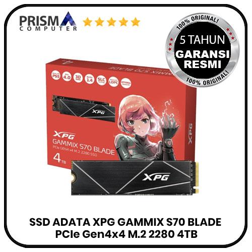 Jual SSD ADATA XPG GAMMIX S70 BLADE PCIe Gen4x4 M.2 2280 4TB - Jakarta ...