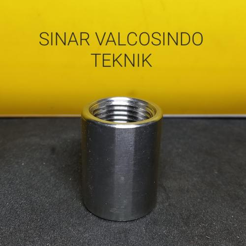 Jual socket drat dalam stainless steel 304 #150 psi 1/2 inch - Jakarta ...