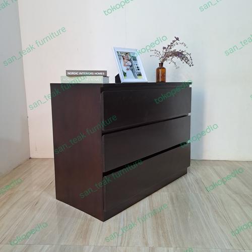 Jual drawer cabinet laci penyimpanan minimalis credenza kayu jati ...
