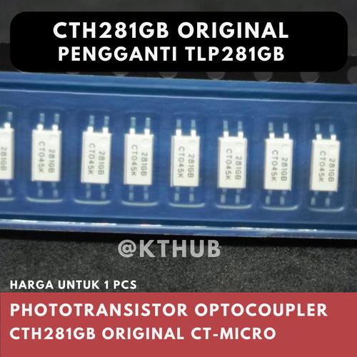 Jual CTH281 CTH281GB Pengganti TLP281 TLP281GB SMD MINI OPTOCOUPLER ...
