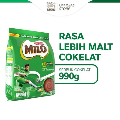 Jual NESTLE MILO ACTIV GO 990GR, MINUMAN SERBUK COKLAT KEMASAN PACK ...