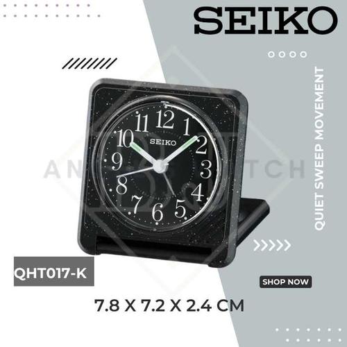 Jual jam weker seiko qht017K qht017 travel clock original alarm ...