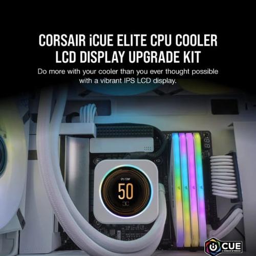 Jual Corsair icue elite CPU cooler LCD display upgrade kit White ...