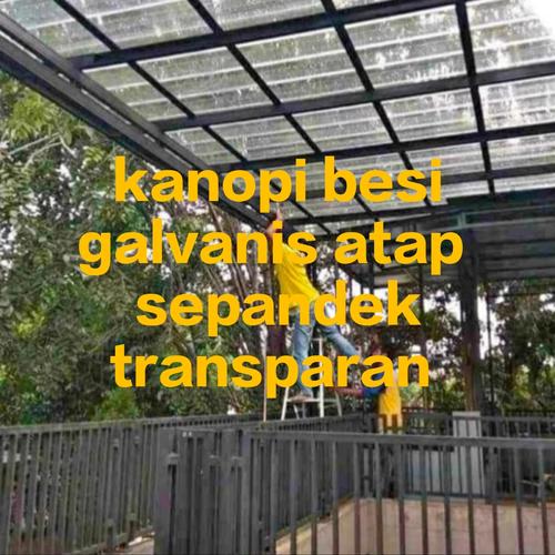 Jual kanopi besi hollow atap sepandek tranparan - Jakarta Barat - sinar ...