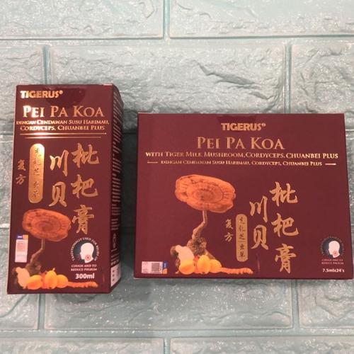 Jual PEI PA KOA COUGH SYRUP 300ML ATAU 24 SACHET- MADE IN MALAYSIA ...