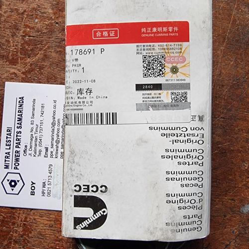 Jual 178691 FAN BELT ASLI CUMMINS - Kota Samarinda - POWER PARTS ...