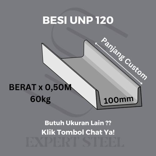 Jual BESI UNP 120 x 500mm (60 Kg) - Kota Tangerang - expert steel ...