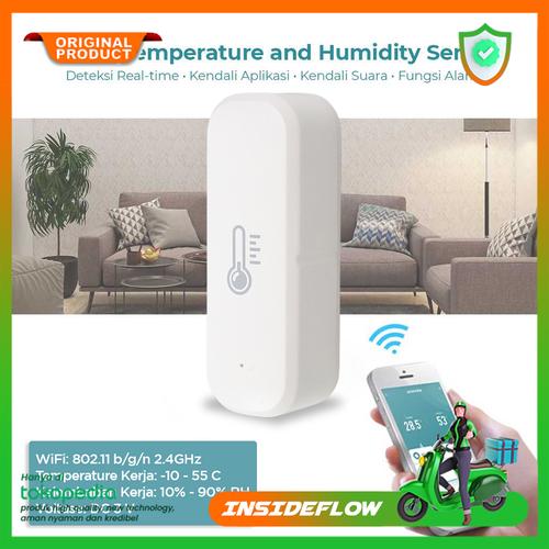 Jual Smart Temperature and Humidity Sensor Real Time WiFi - TY-03 ...