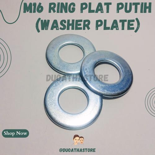 Jual M16 Ring Plat Galvanis Putih WP Washer Plate 16mm - Kab. Tangerang ...