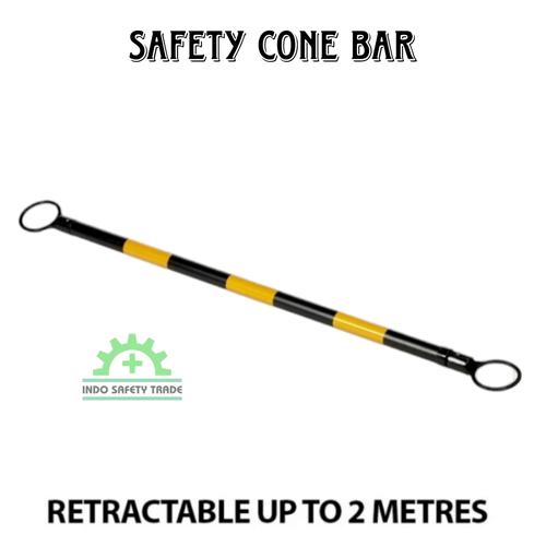Jual Safety Cone Bar Palang Barikade Jalan Stick Cone (Hitam-Kuning ...