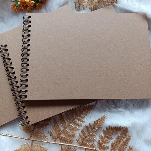 Jual scrapbook album A4 20 lembar notebook photo journal buku vintage ...
