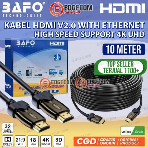 Jual BAFO KABEL / CABLE HDMI 4K UHD 50CM 1M 2M 3M 5M 10M 15M 20M 25M ...
