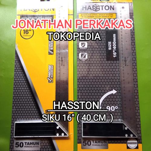 Jual siku tukang/penggaris siku/siku meter/sekon prohex 16"/bh ...