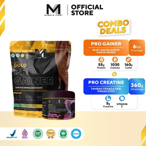 Jual [BUNDLE] MUSCLE FIRST Pro Gainer 6lbs + Pro Creatine 360gr ...