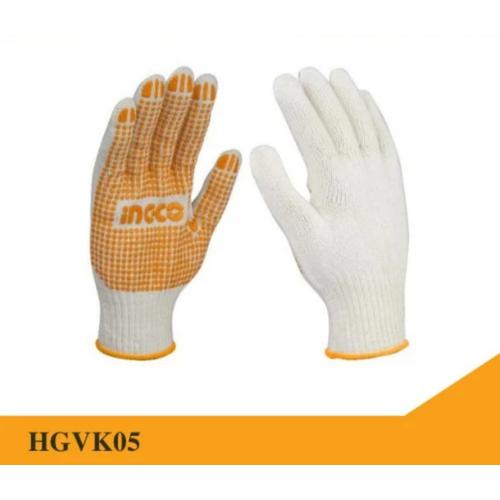 Jual SARUNG TANGAN KERJA PROYEK KAIN KATUN TEBAL BINTIK PVC INGCO ...