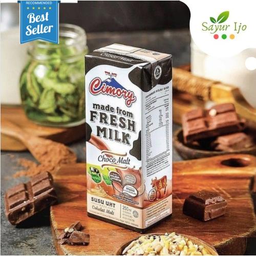 Promo CIMORY Susu UHT Choco Malt 250 ML Fresh Milk Susu Sapi Segar ...
