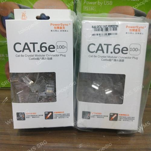 Jual Connector rj45 Cat6e Powersync isi 100pcs original - Kota Semarang - CCTV PLEBURAN | Tokopedia