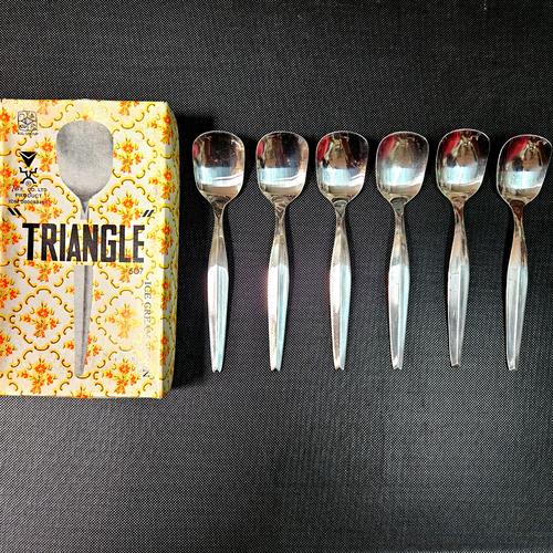 Jual Sendok Es Krim Ice Cream Spoon TRIANGLE 507 Kedaung Stainless ...