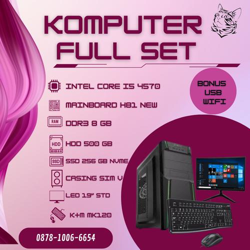 Jual Paket PC Komputer Rakitan I5 4570 Ram 8GB SSD 256GB Led 19 Inch - Jakarta Pusat - Brave ...