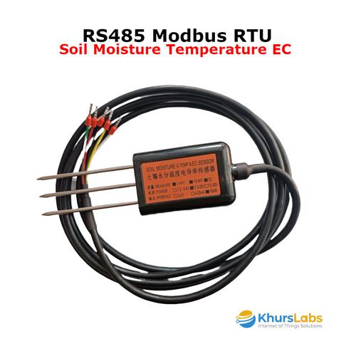 Jual RS485 Modbus Sensor Soil Moisture Temperature EC Measurement ...
