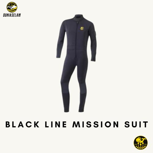 Jual Poseidon Black Line Mission Suit wetsuit - baju selam 3mm 1.5mm 1 ...