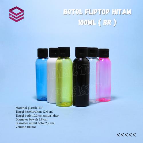 Jual Botol 100ml fliptop hitam - Putih - Kota Bekasi - DELTA PLAST ...