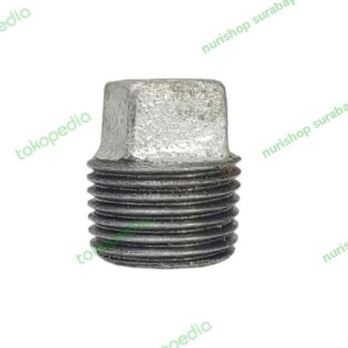 Jual Plug besi 1" / pluk fluk dop tutup drat luar 1 inch besi galvanis ...
