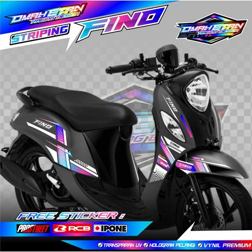 Jual STRIPING MOTOR YAMAHA FINO / STICKER LIST YAMAHA FINO - Abu-abu ...