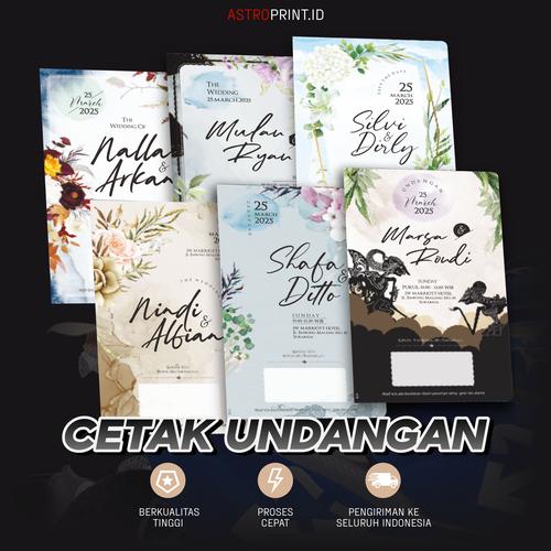 Jual Custom Undangan Pernikahan Indie / Full Color - Free Plastik ...