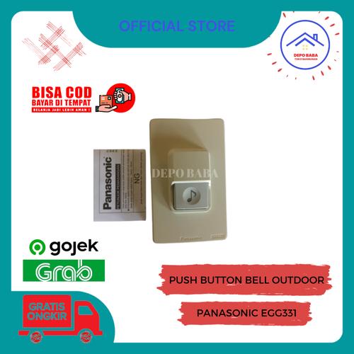 Jual Tombol Saklar Tekan Bell Panasonic Outdoor Tipe EGG331 Anti Air ...