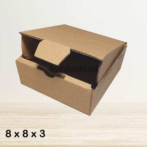 Jual Kardus 8 x 8 x 3 cm die cut box kotak karton packing - Jakarta ...