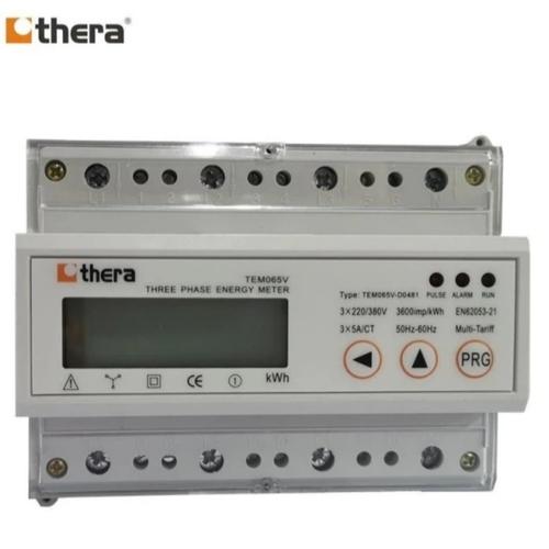 Jual KWH Meter 3Phase THERA 4W CT/5A Digital 2Tariff Type: TEM065V ...