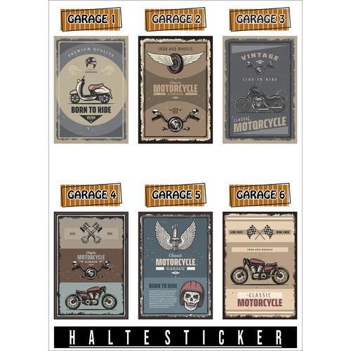 Jual Sticker Poster Garage Vintage 01/Sticker Aesthetic/Laptop/Dekorasi ...