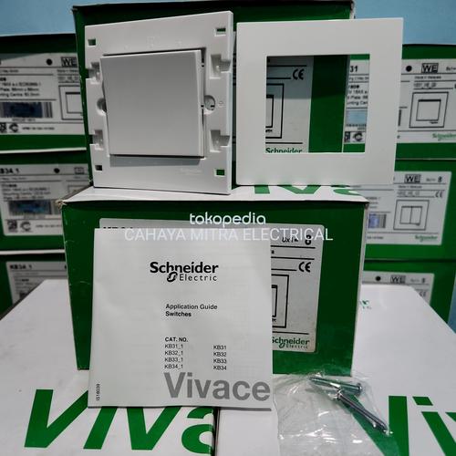 Jual SCHNEIDER ELECTRIC VIVACE SAKLAR LAMPU 1 GANG 2 ARAH - KB31_WE_G3 ...