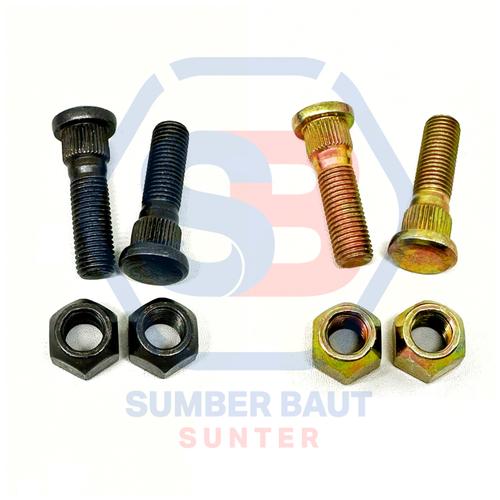 Jual BAUT MUR RODA PANTHER Pendek Hub Bolt Nut - Hitam - Jakarta Utara ...