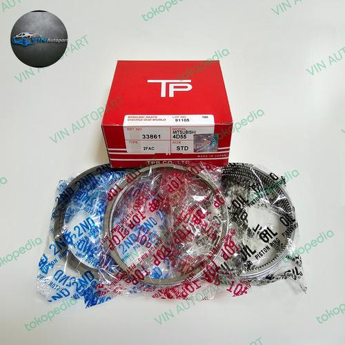 Jual RING PISTON L300 DIESEL L039 / KUDA DIESEL 4D55/4D56 MERK TP STD ...
