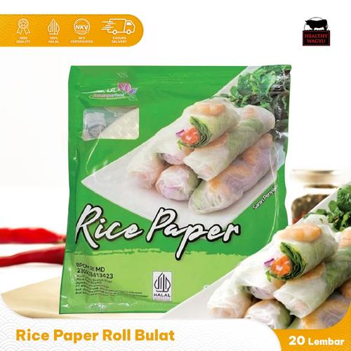 Jual Rice Paper Roll Java Super Food Bulat 20 lembar / Kulit Lumpia ...