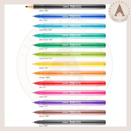 Jual Zebra Penciltic Pulpen Color Warna 0,4 mm - Red - Kota Bandung ...