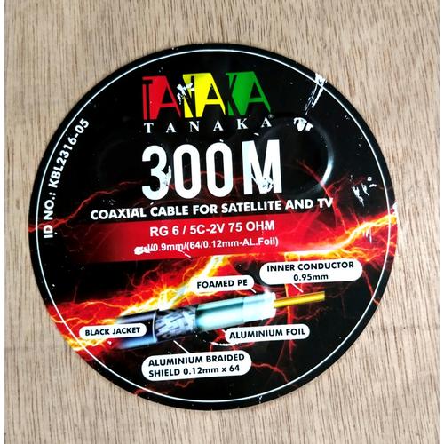 Jual Coaxial Cable RG6/5C-2V 300 Meters 75 Ohm Standard TANAKA - Kota Palembang - VisionStar ...