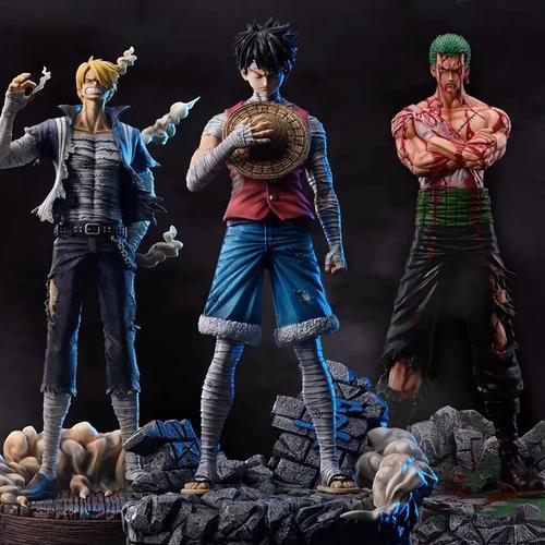 Jual Action Figure One Piece Battle Damage Luffy Zoro Sanji - Sanji ...