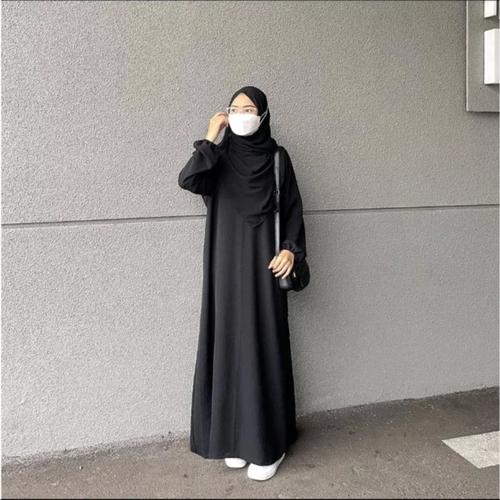 Jual Abaya remaja aestetik/Gamis polos simpel basic abaya/gamis simpel ...