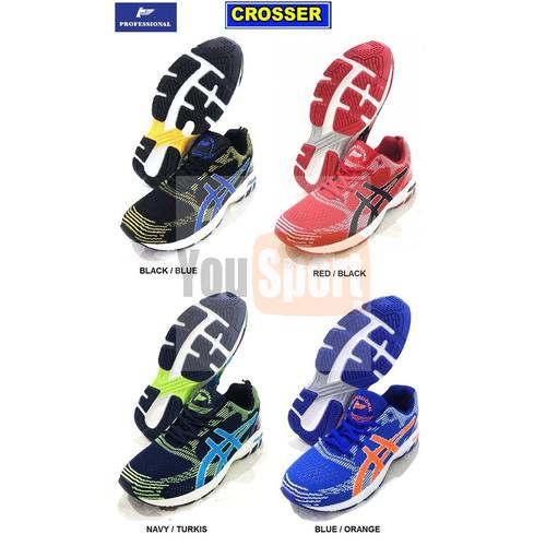 Jual Professional Crosser Sepatu Lari / Running Profesional - Navy, 42 ...