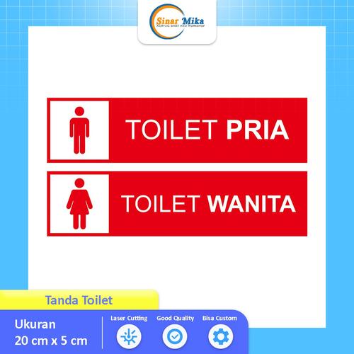Jual Papan Tanda Wc Akrilik background merah - pria - Kota Tangerang ...