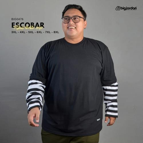 Jual kaos lengan panjang double strip big jumbo big size 3xl 4xl 5l 6xl - Kab. Bandung - Baju ...