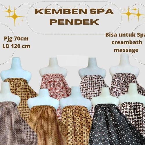 Jual Kemben Batik Salon Spa facial creambath lulur size pendek harga ...