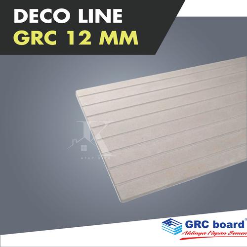 Jual GRC deco line 12 mm / deco panel 8 garis / panel board / deko line ...