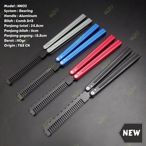 Jual Balisong Butterfly Knife NN02 Comb - Blue - Kab. Banyumas ...