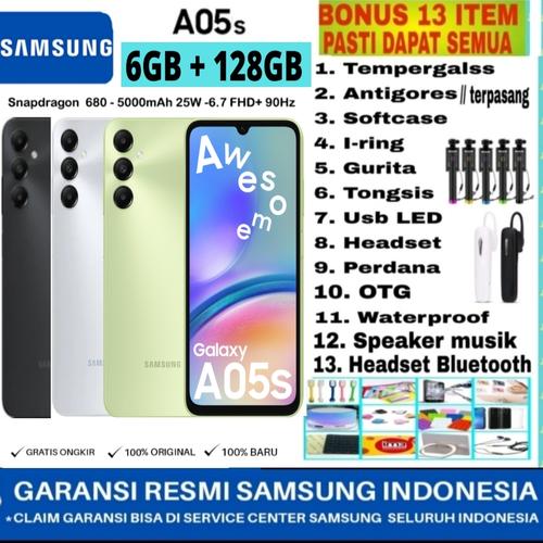 Jual SAMSUNG GALAXY A05 & A05s 6/128 GB RAM 6GB ROM 128GB GARANSI RESMI ...