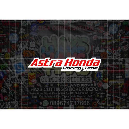 Jual Custom Cutting Sticker Astra Honda Racing Team Ukuran 12 Cm - Kota ...